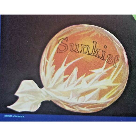 Sunkist | Wall Decor | Vintage 94s Lily Original Sunkist Orange Crate ...